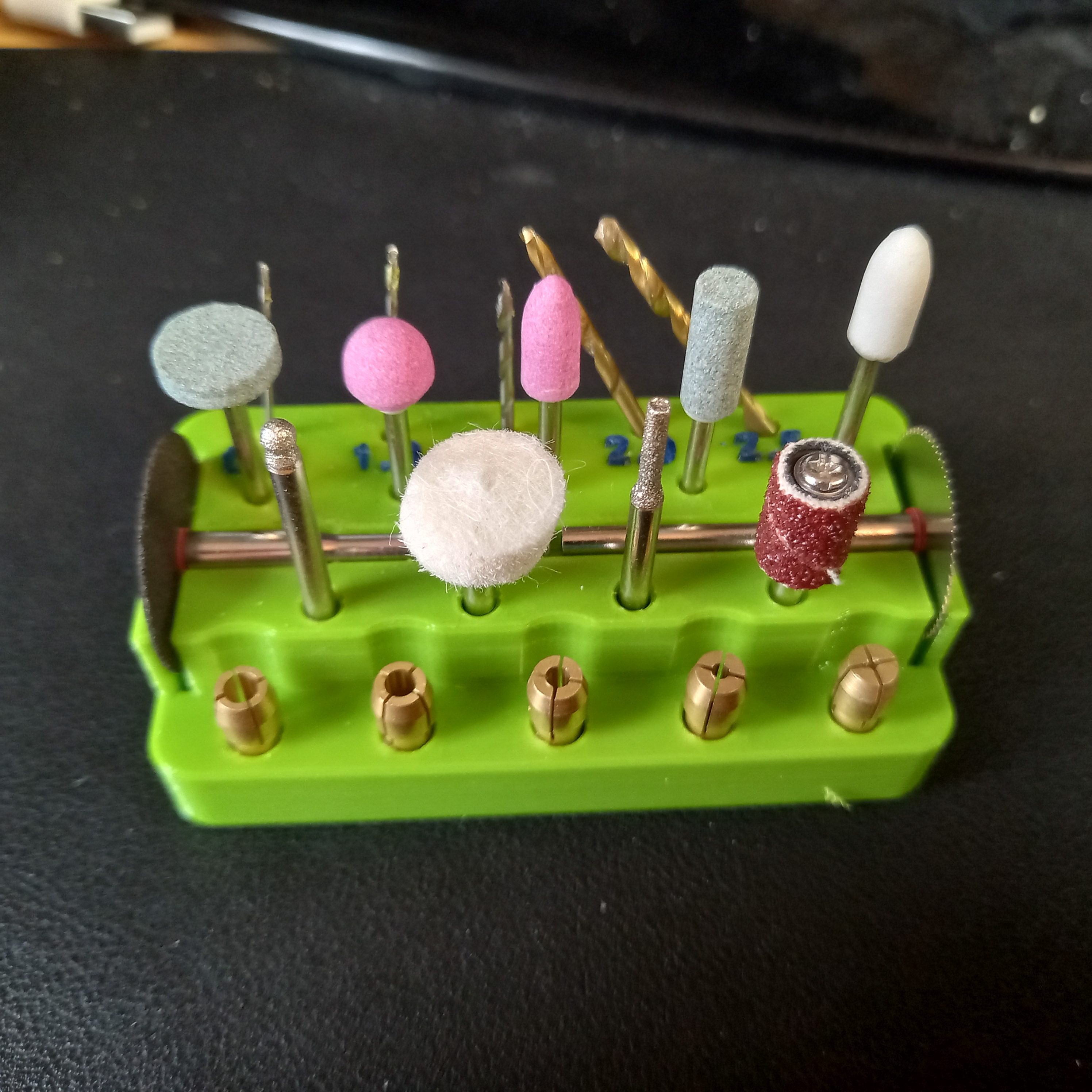 Rotary Tool Bits holder by Peter Main | Download free STL model ...