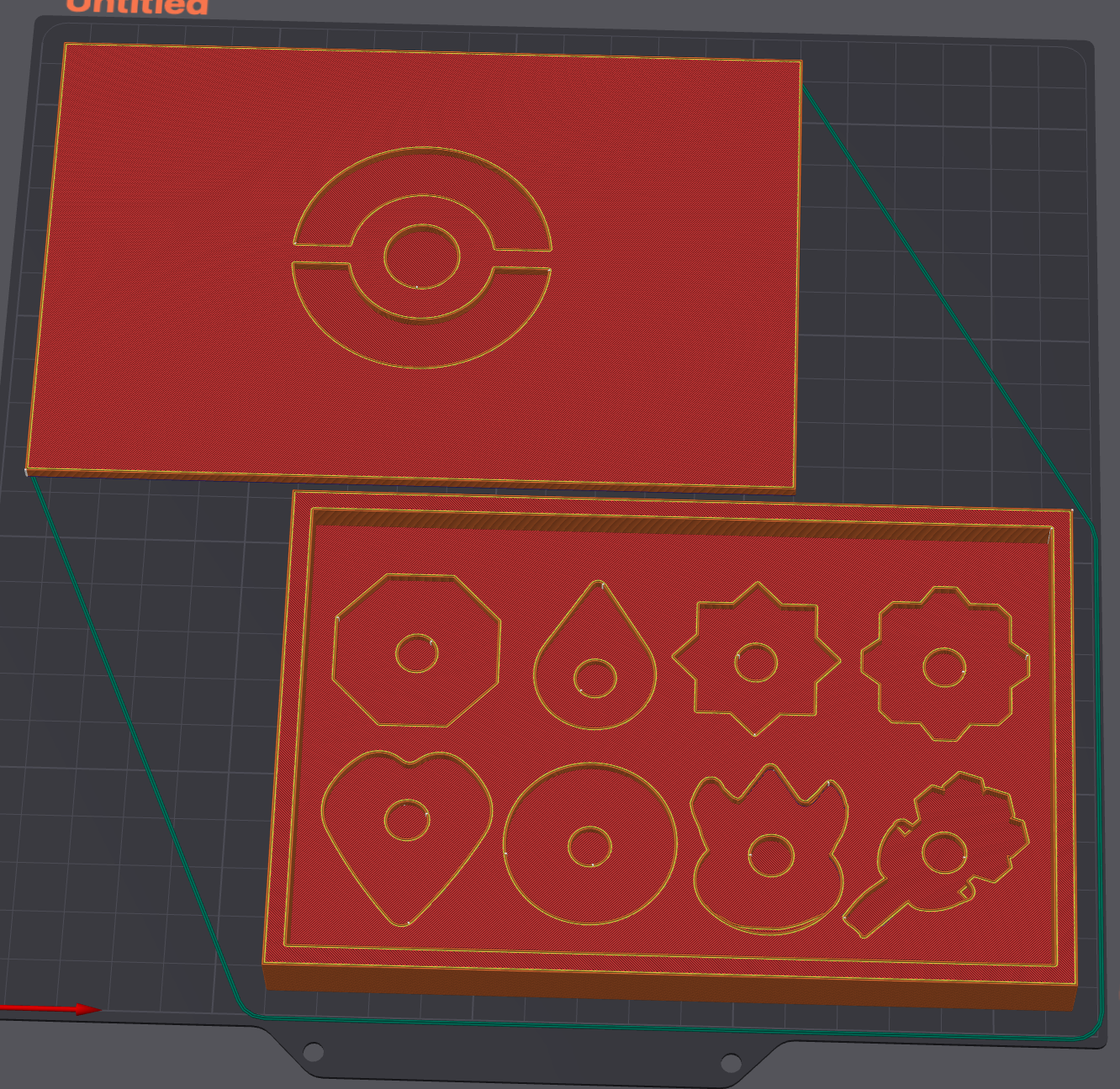 Pokemon Kanto Gym Badges Display Box by Watcher19 | Download free STL ...