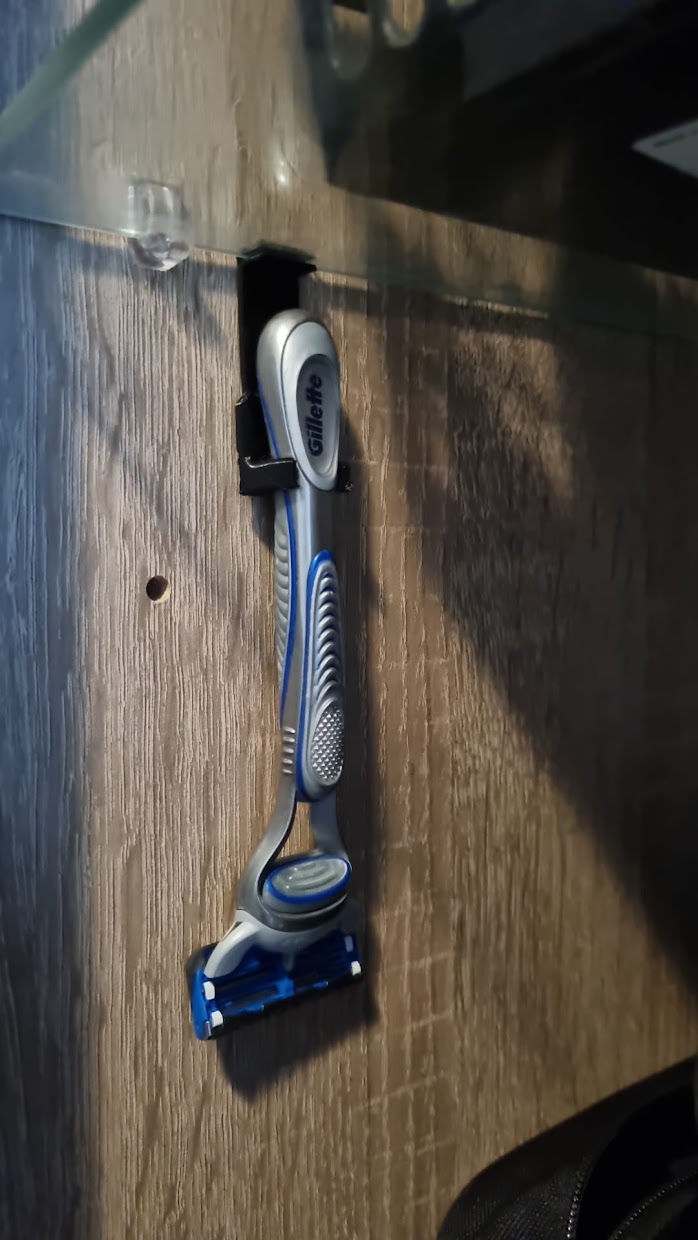Gillette razor holder mounted glass shelve by Dirk Peters | Download ...