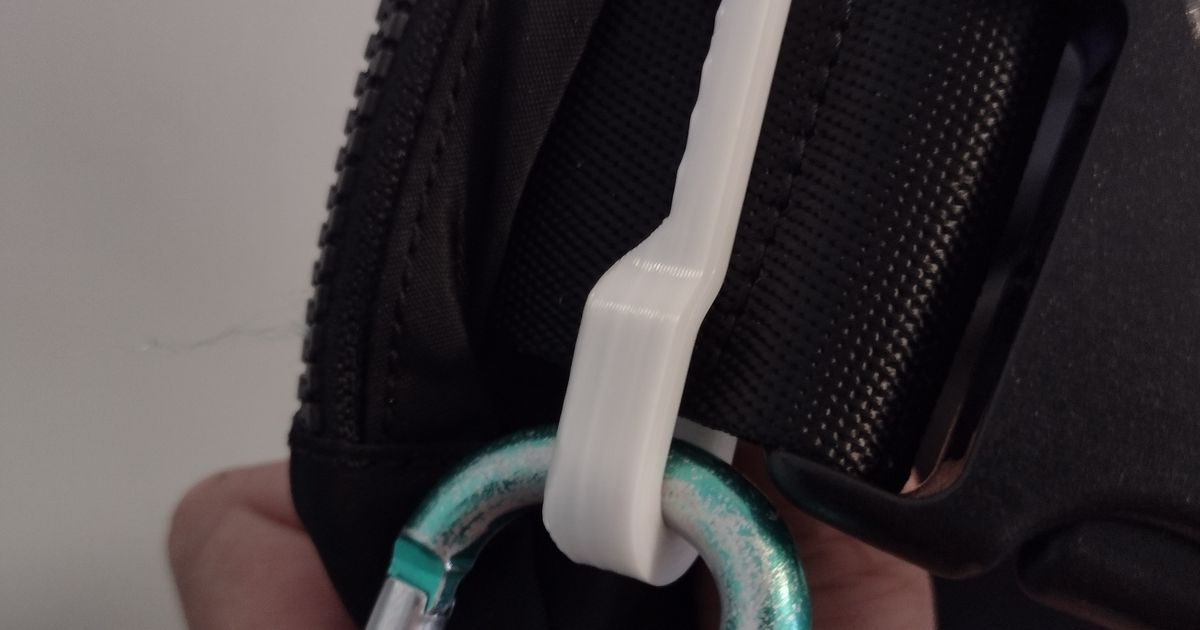 Key Loop/Holder for Bag Strap by southbaygsr | Download free STL model ...