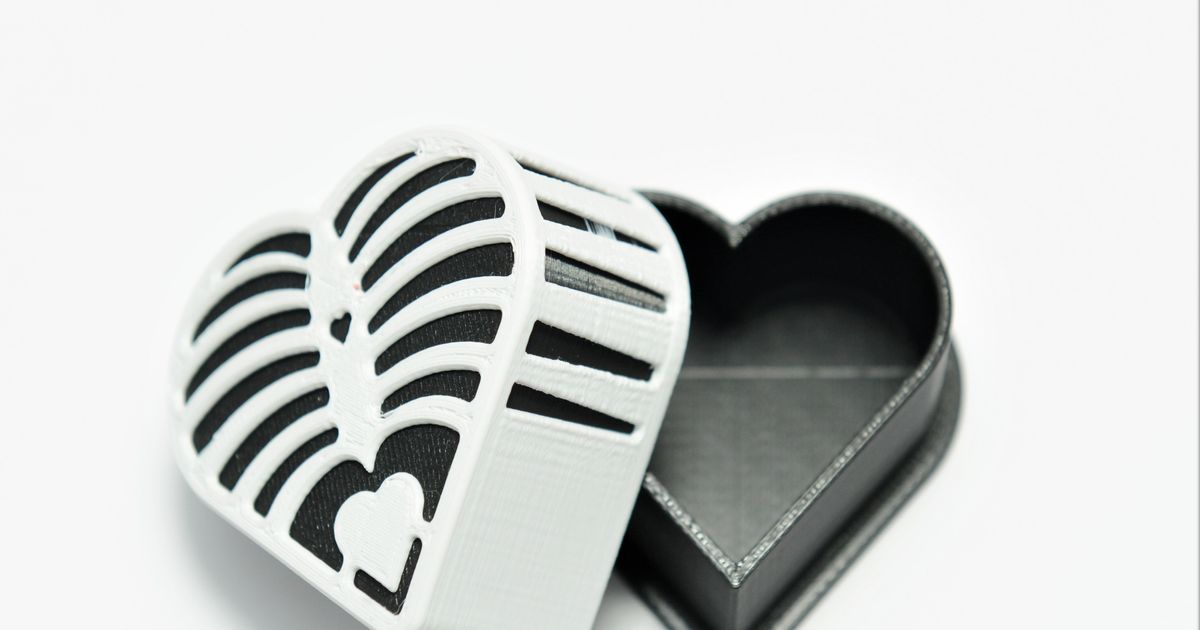 891 Skeleton Heart Box by Clockspring | Printables Store