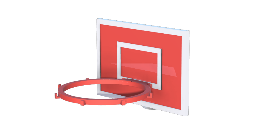 Mini Mountable Basketball Hoop by Xenith 3D | Download free STL model ...