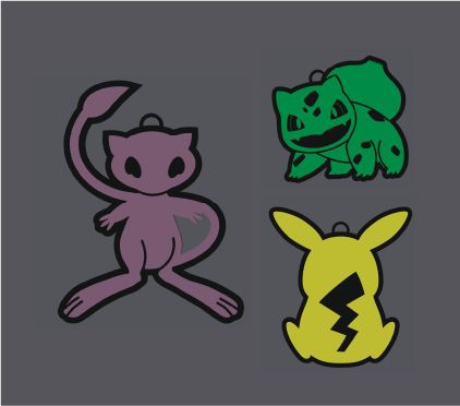 Pokemon Keychains by MADEiN83 | Download free STL model | Printables.com