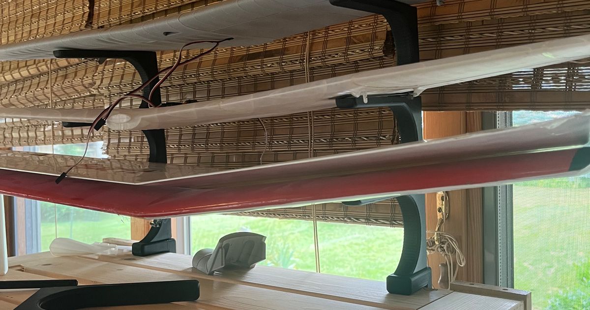 Modular clamping rc wing rack by Tee Prints | Download free STL model ...