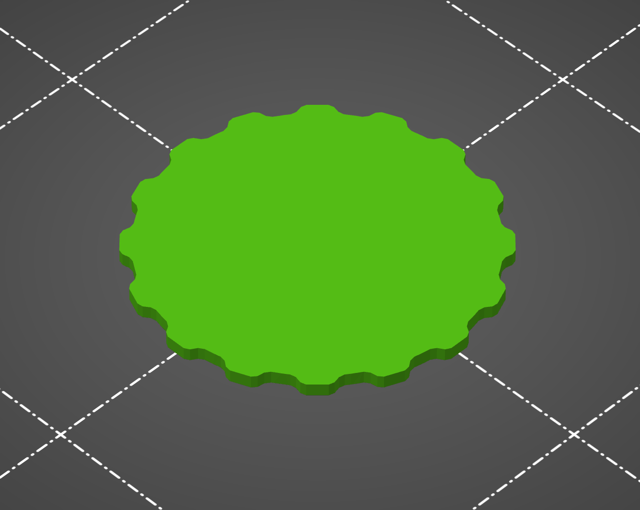 Plain flat cog disc, unbevelled by Machspace | Download free STL model ...