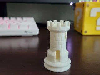 Rook chess piece with stairs by 五六七 | Download free STL model ...