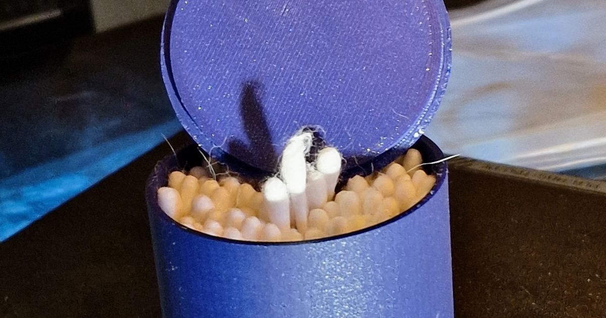 Cotton bud box by Klee | Download free STL model | Printables.com