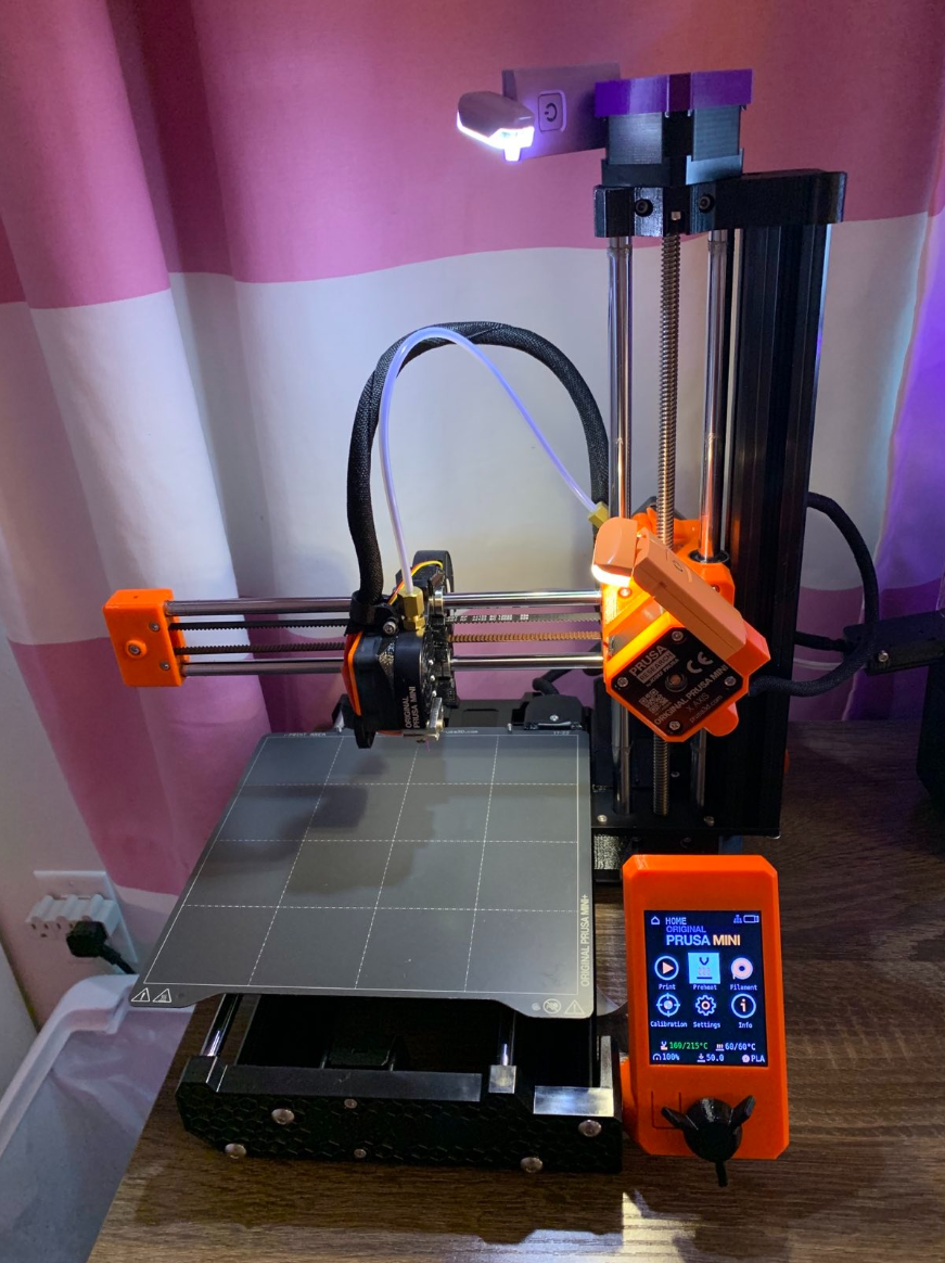 Easy LED USB light mount for Prusa MINI by IvySoar | Download free STL ...