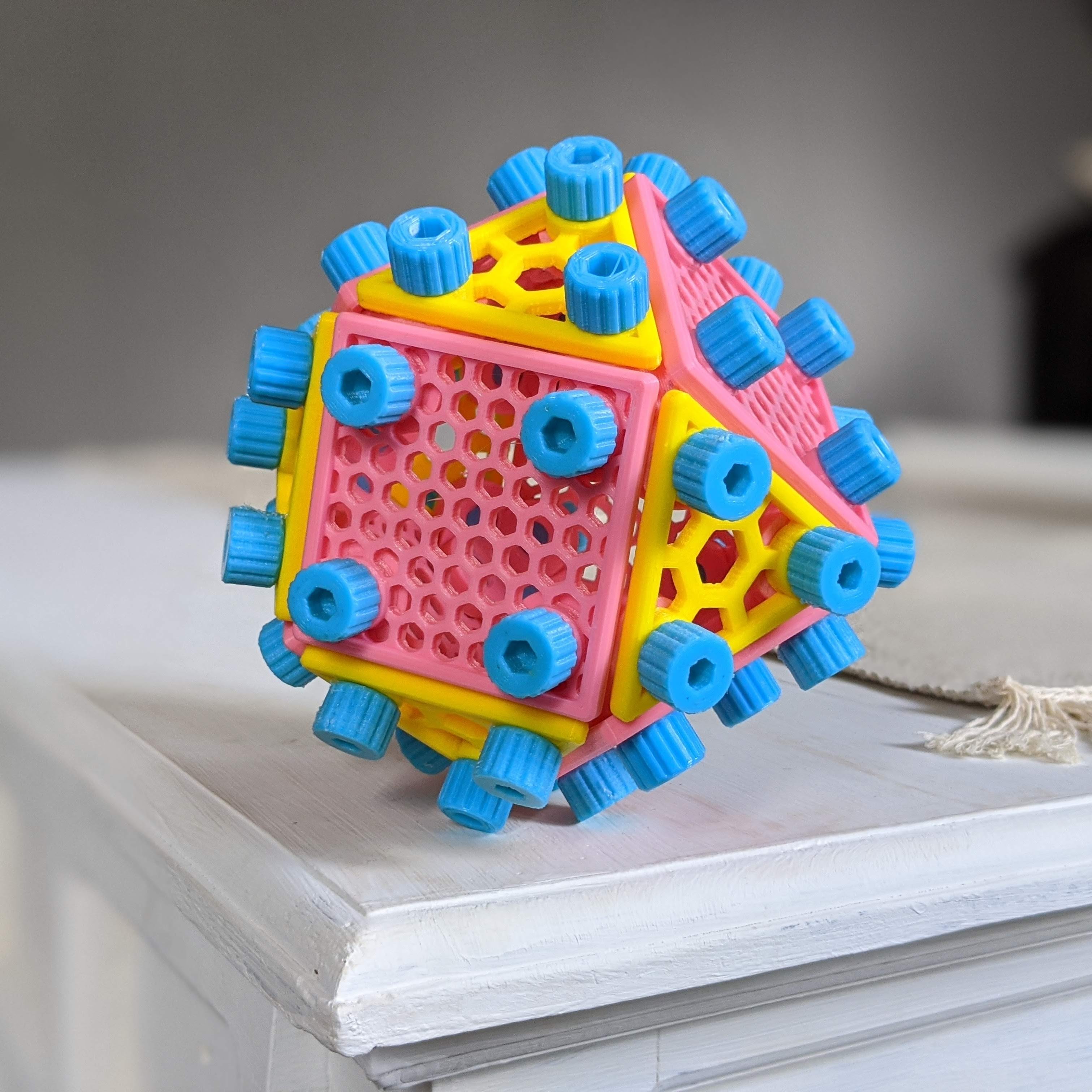 848 Bolted Cube - Cuboctahedron by Clockspring | Printables Store