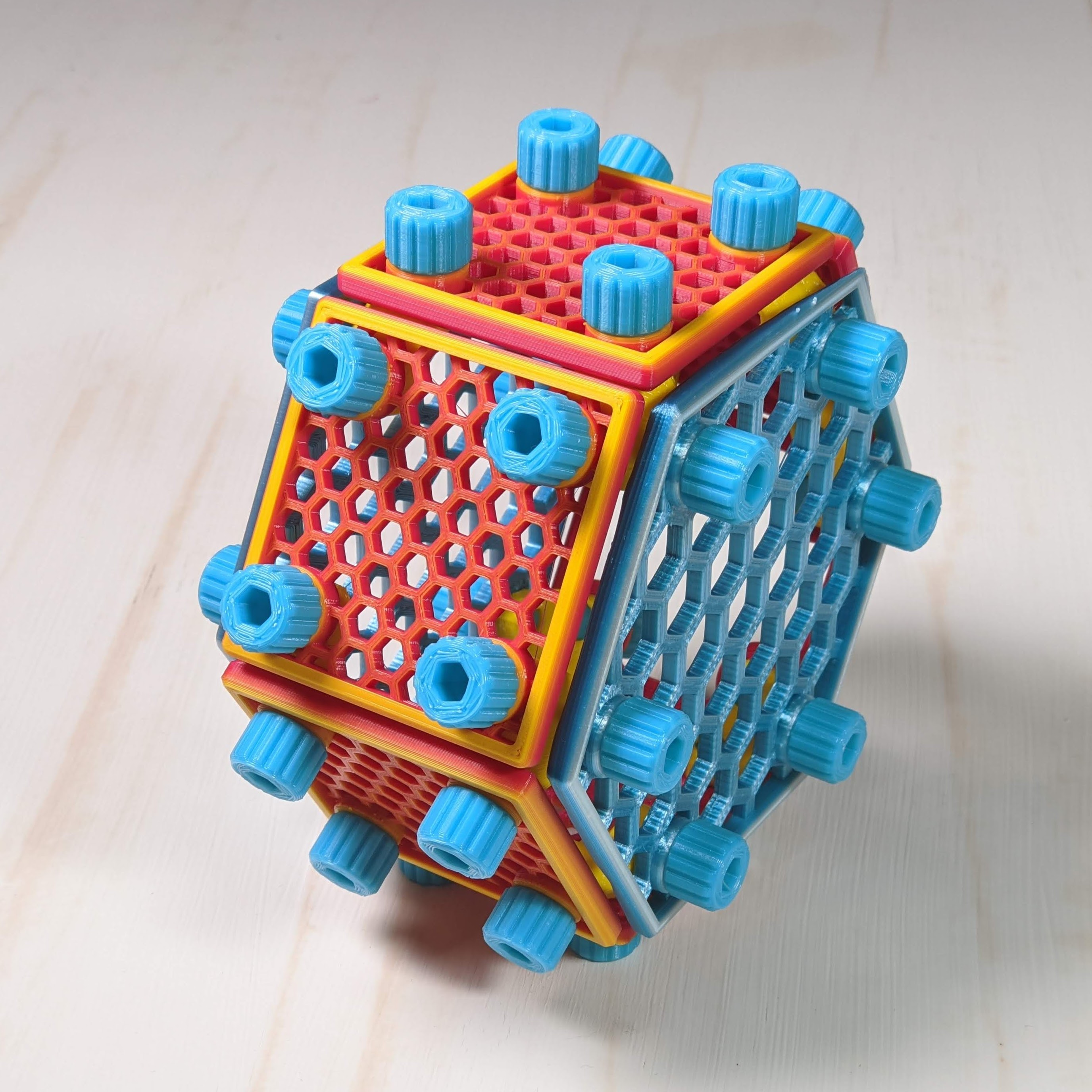 848 Bolted Cube - Hex Panel Parts by Clockspring | Printables Store