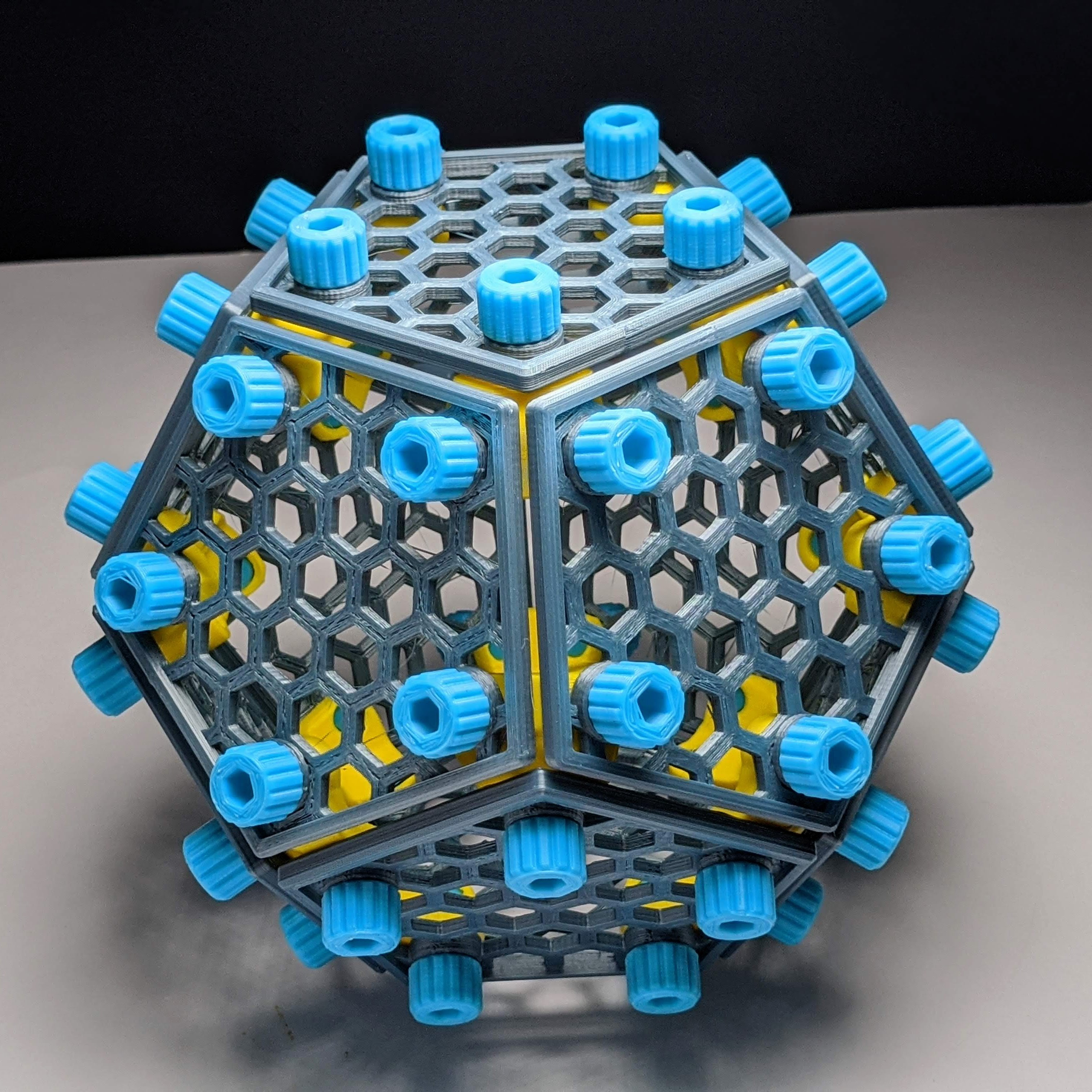 848 Bolted Cube - Pentagonal Parts by Clockspring | Printables Store