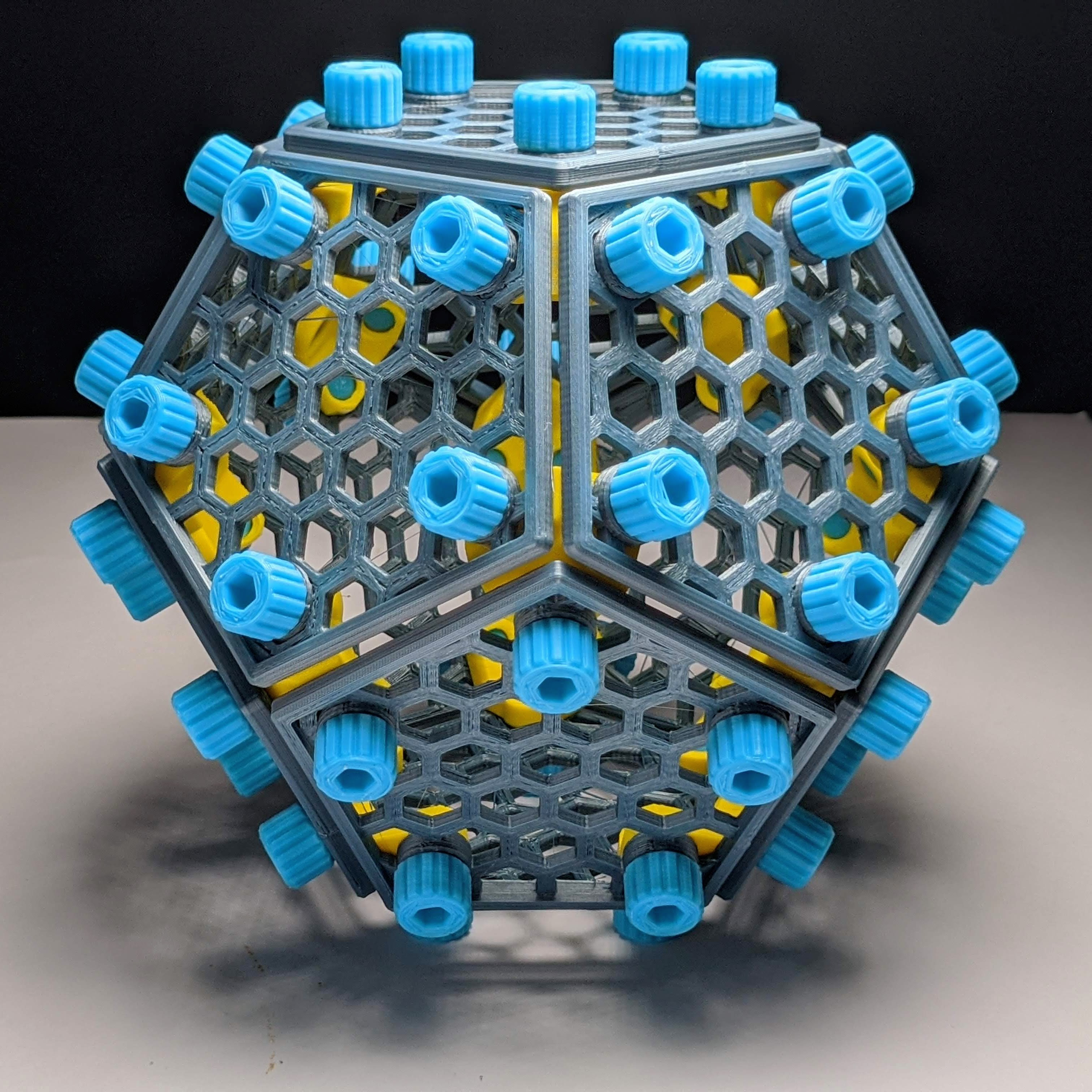 848 Bolted Cube - Pentagonal Parts by Clockspring | Printables Store