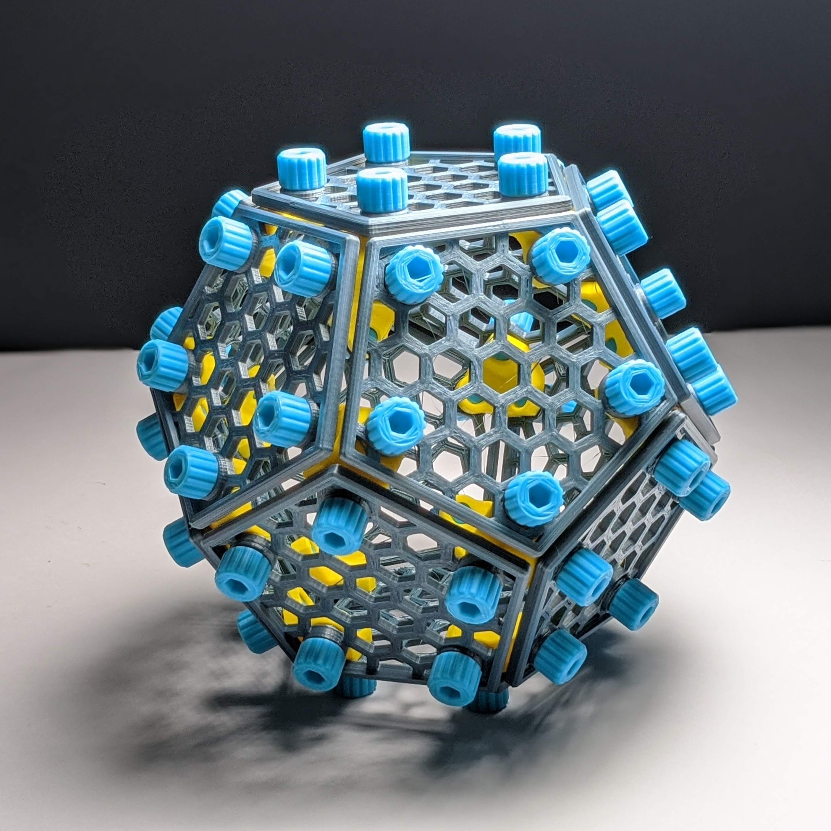 848 Bolted Cube - Pentagonal Parts by Clockspring | Printables Store