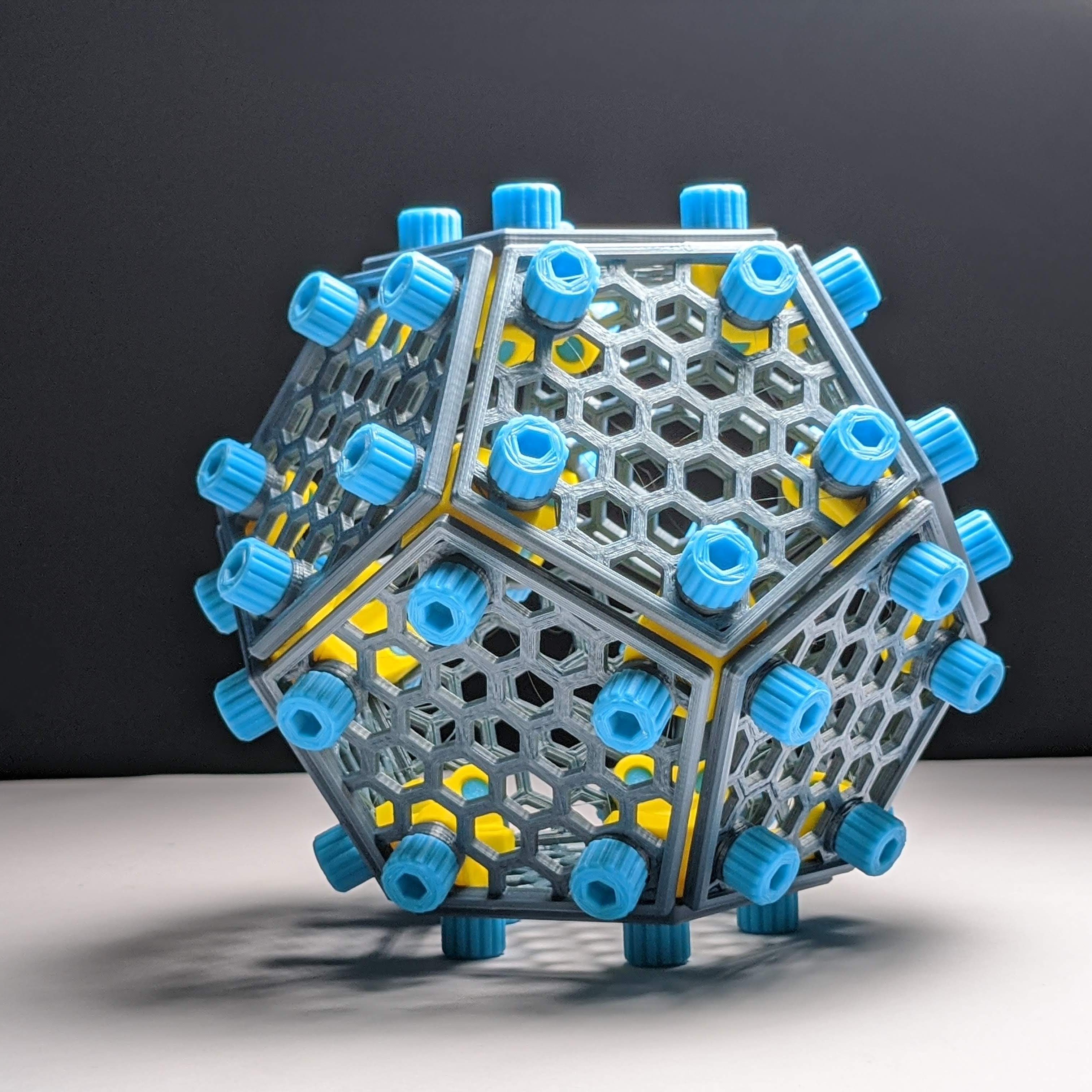848 Bolted Cube - Pentagonal Parts by Clockspring | Printables Store