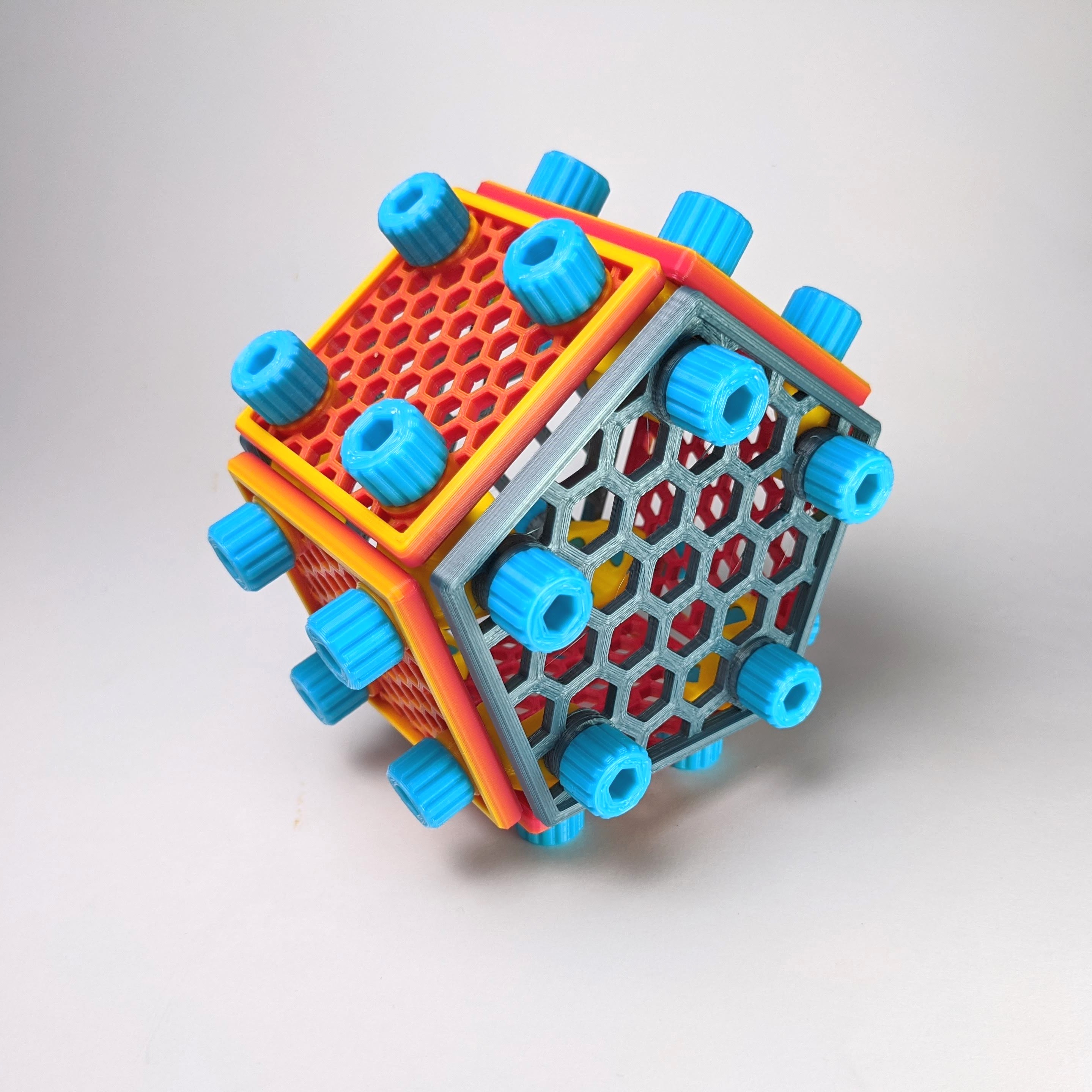 848 Bolted Cube - Pentagonal Parts by Clockspring | Printables Store