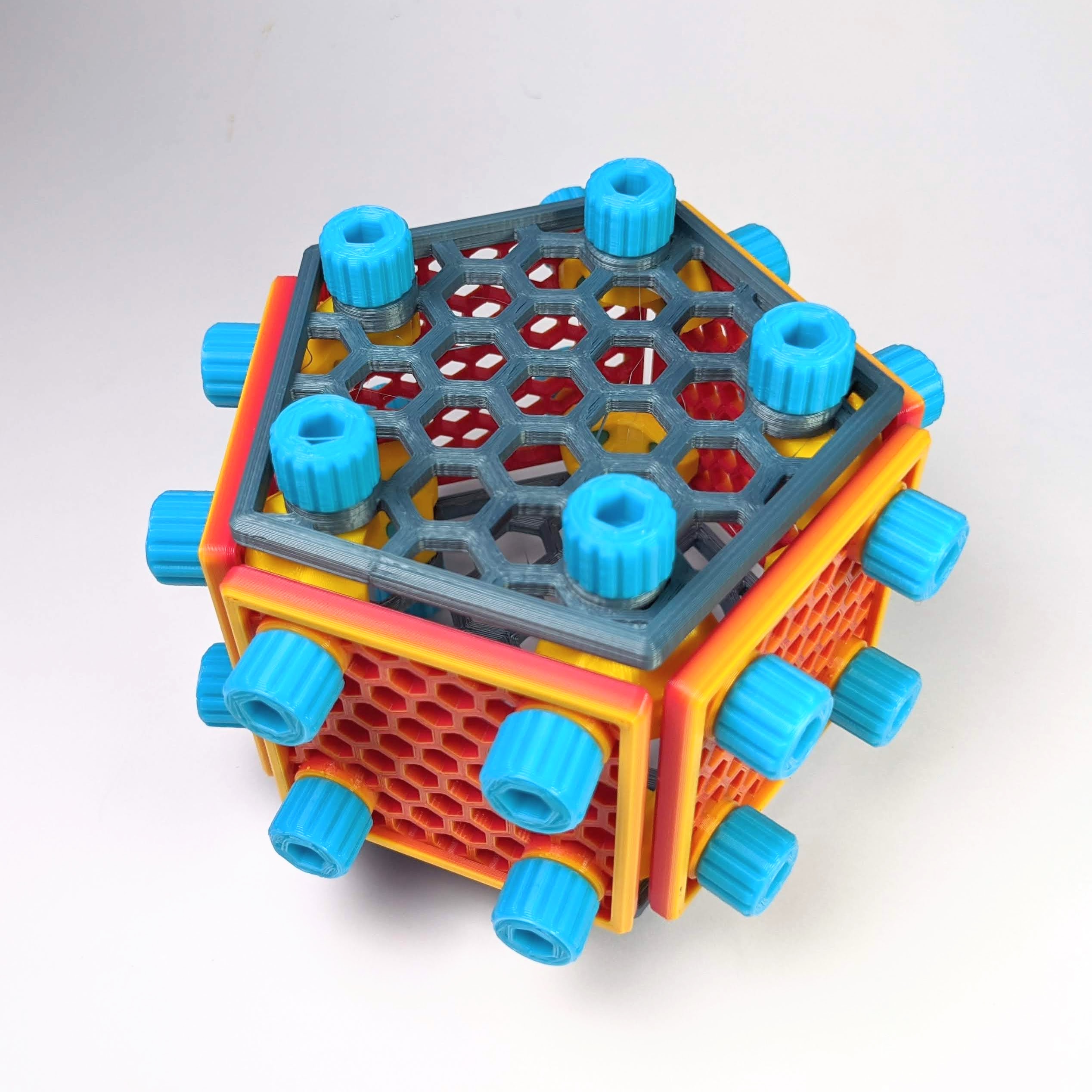 848 Bolted Cube - Pentagonal Parts by Clockspring | Printables Store