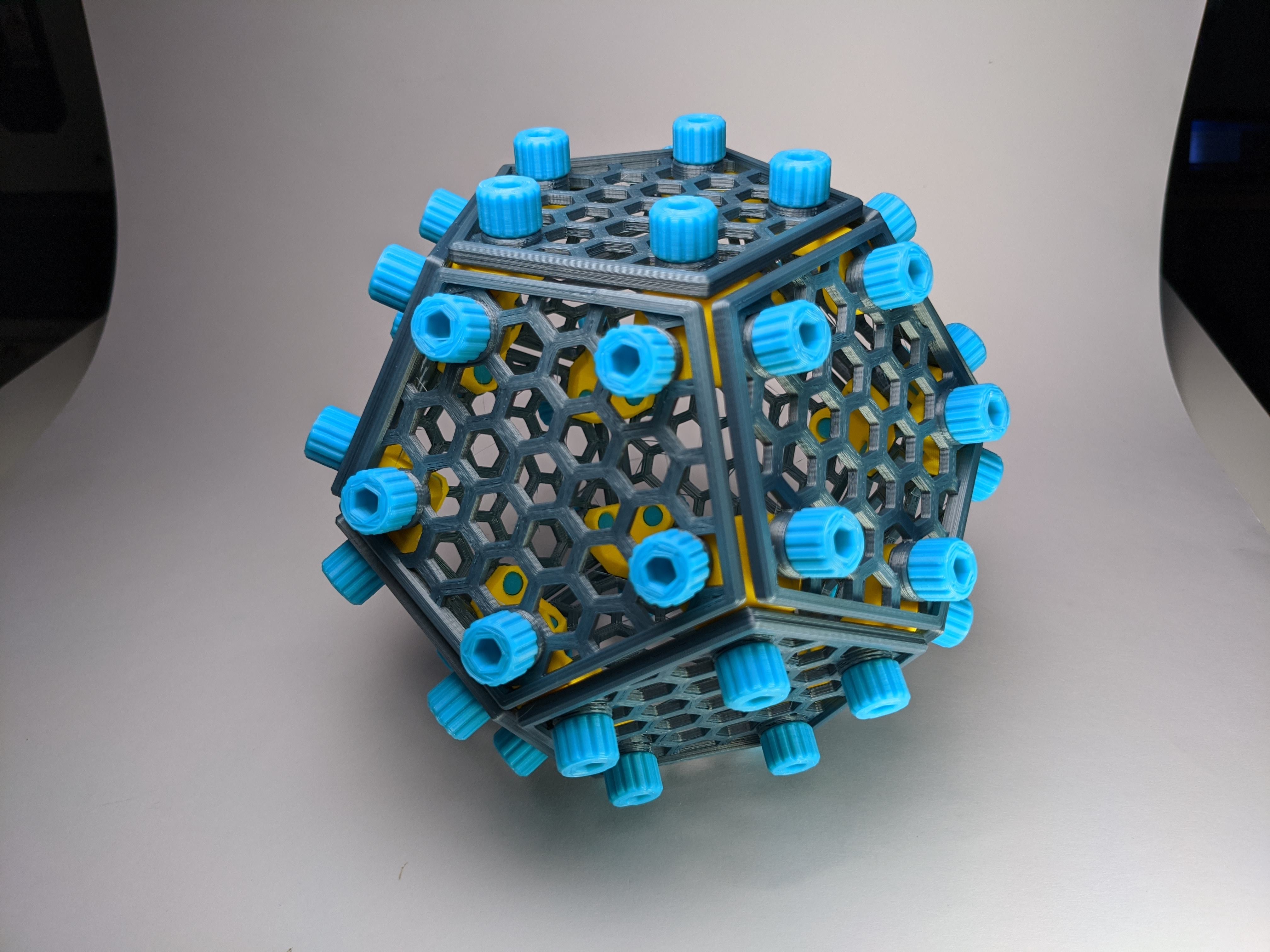 848 Bolted Cube - Pentagonal Parts by Clockspring | Printables Store