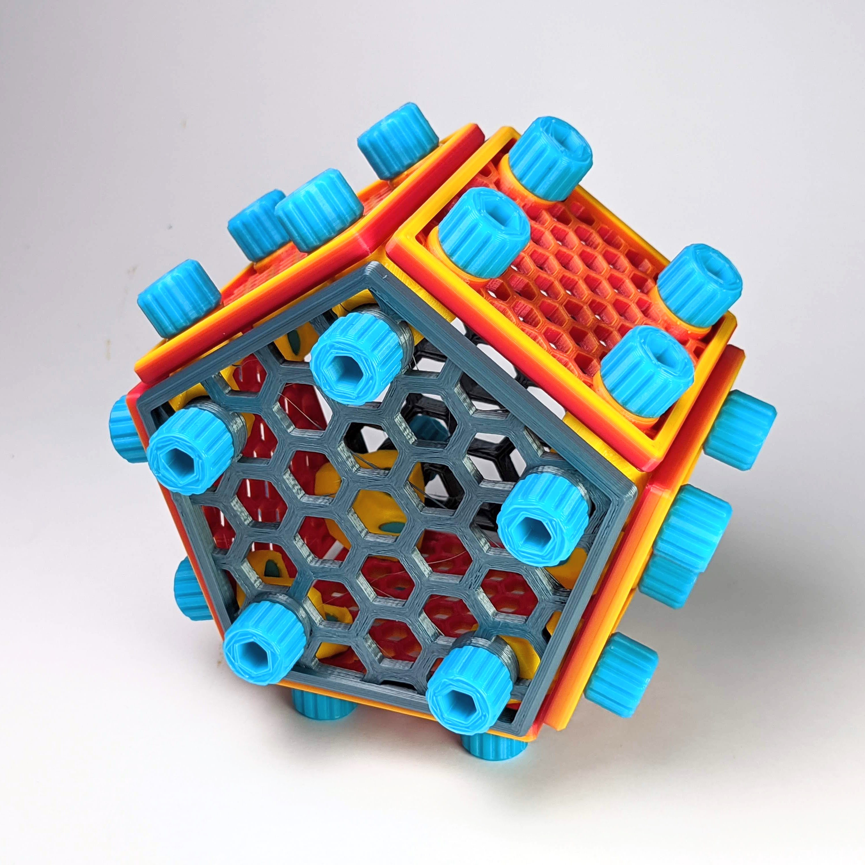 848 Bolted Cube - Pentagonal Parts by Clockspring | Printables Store