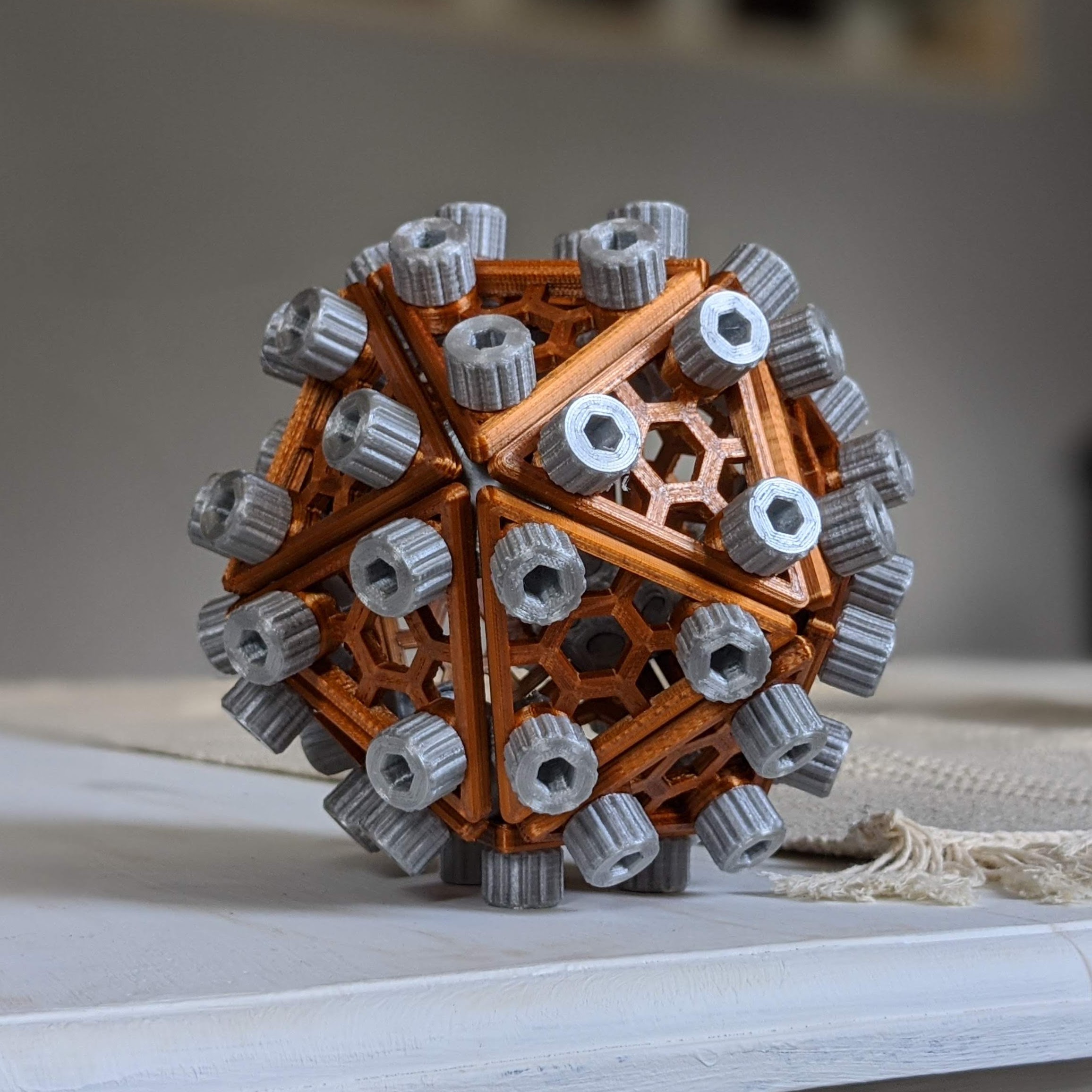 848 Bolted Cube - Triangular Parts by Clockspring | Printables Store