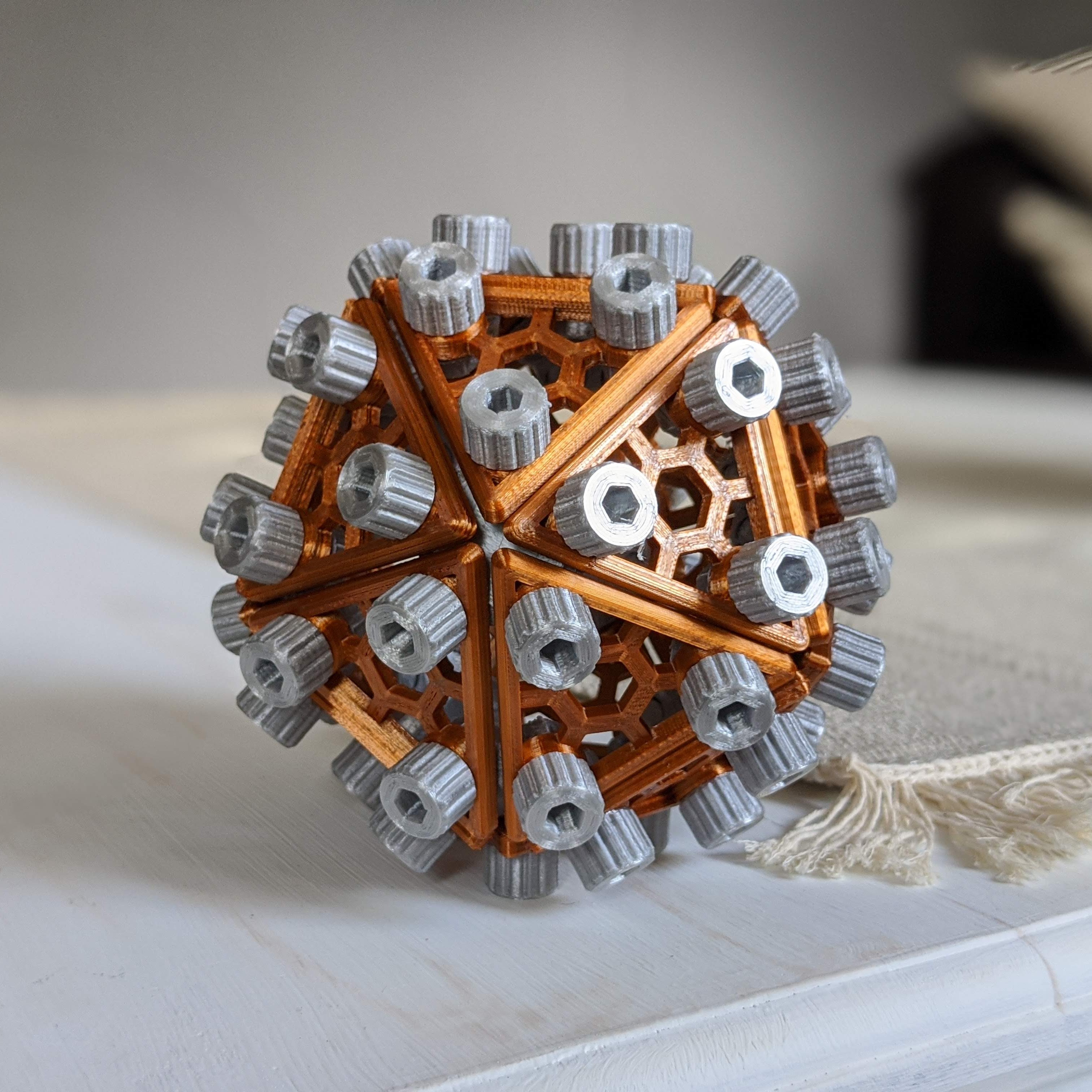 848 Bolted Cube - Triangular Parts by Clockspring | Printables Store