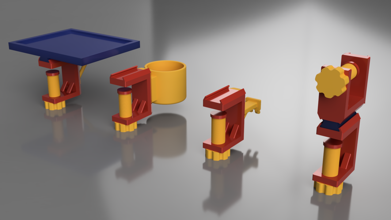 M.D.C.T - Modular Desk Clamp Tool by alpino | Download free STL model ...