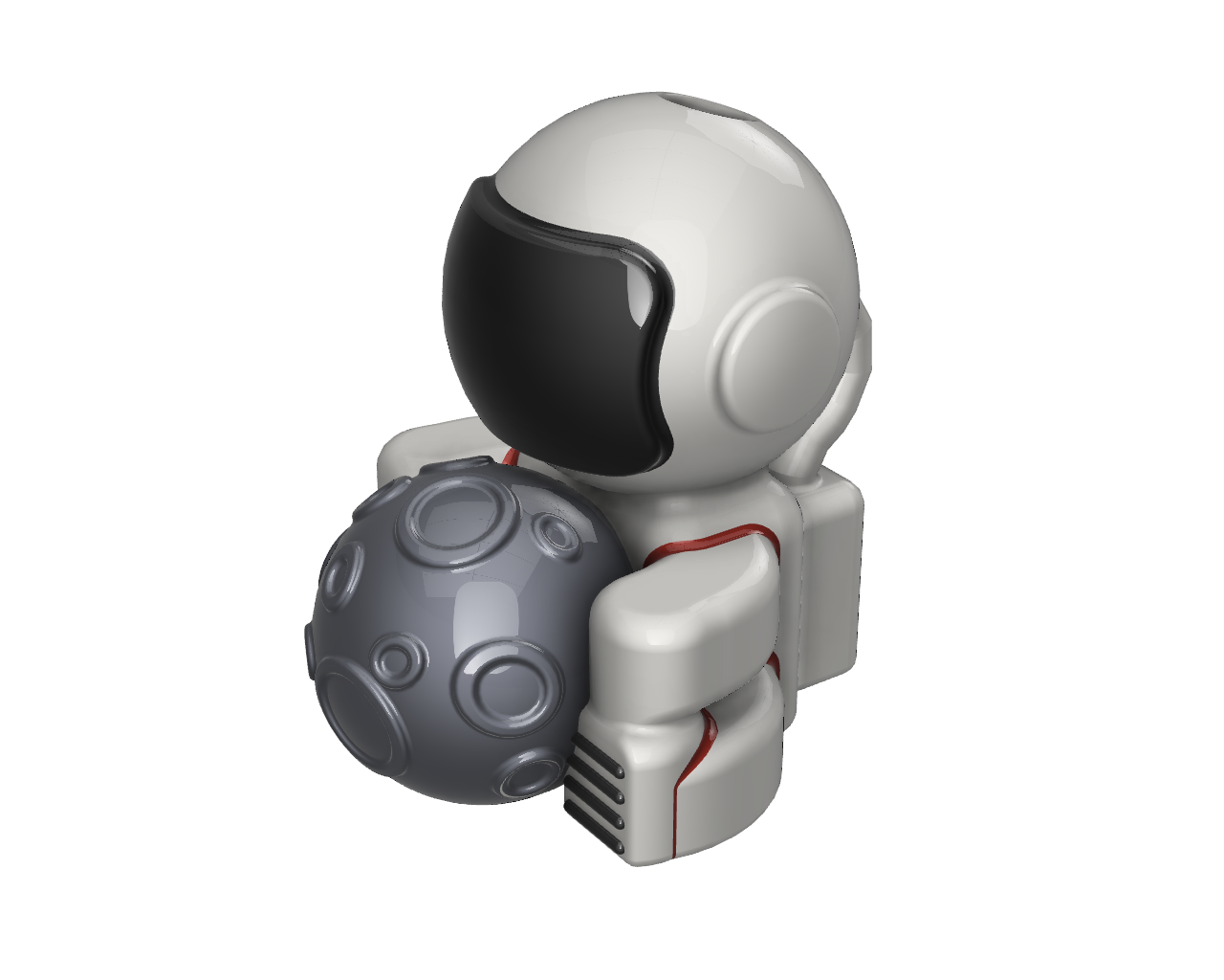 Astronauta Llavero - Astronaut Keychain by RACBOTS | Download free STL ...