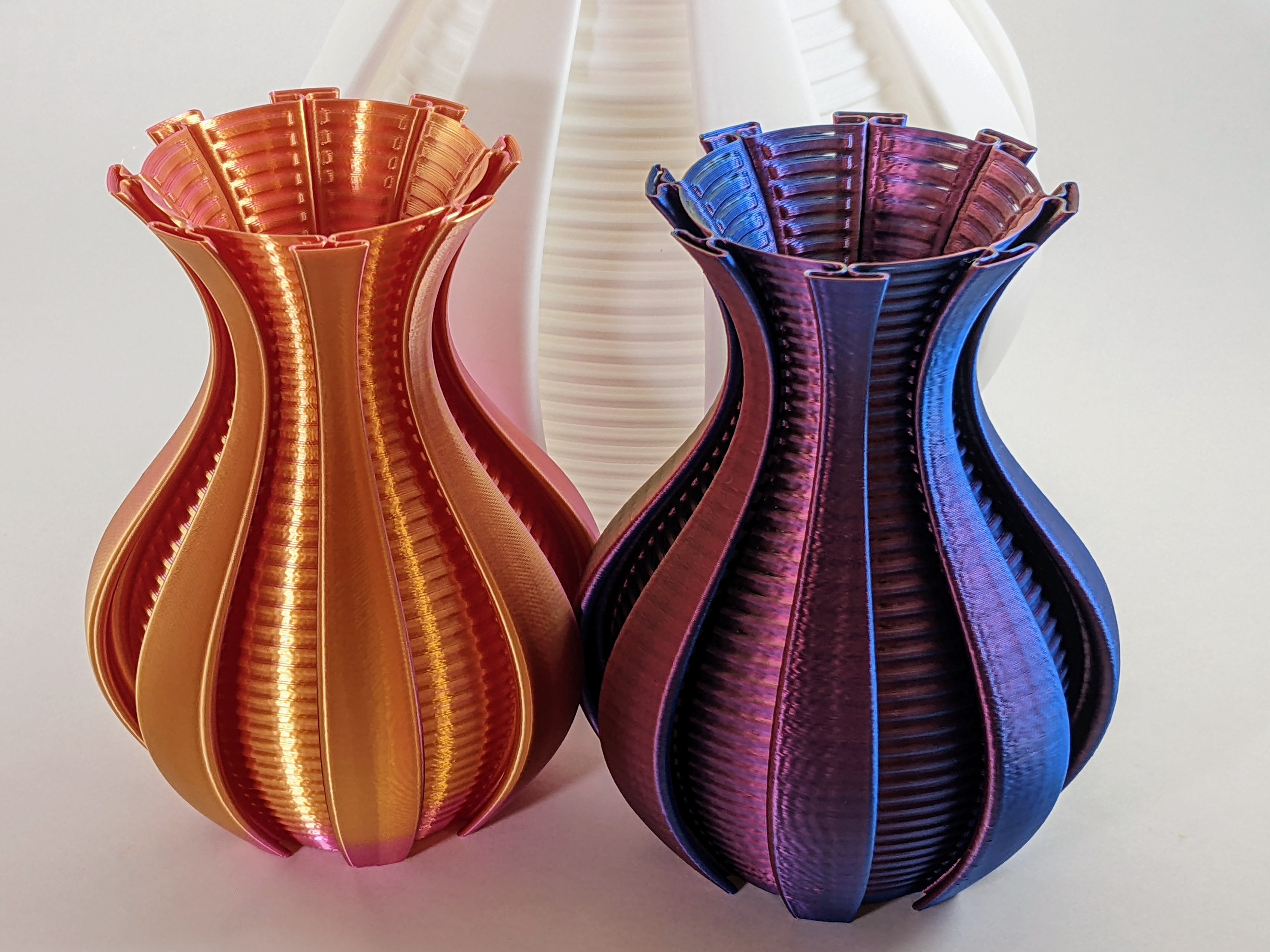 Vase with Ridges Inside by Grandpa 3DPrints | Download free STL model ...