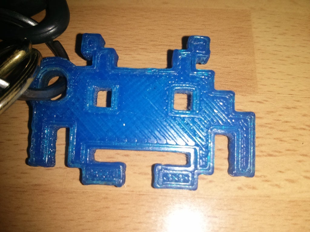 Invader keychain by bestsheep1 | Download free STL model | Printables.com
