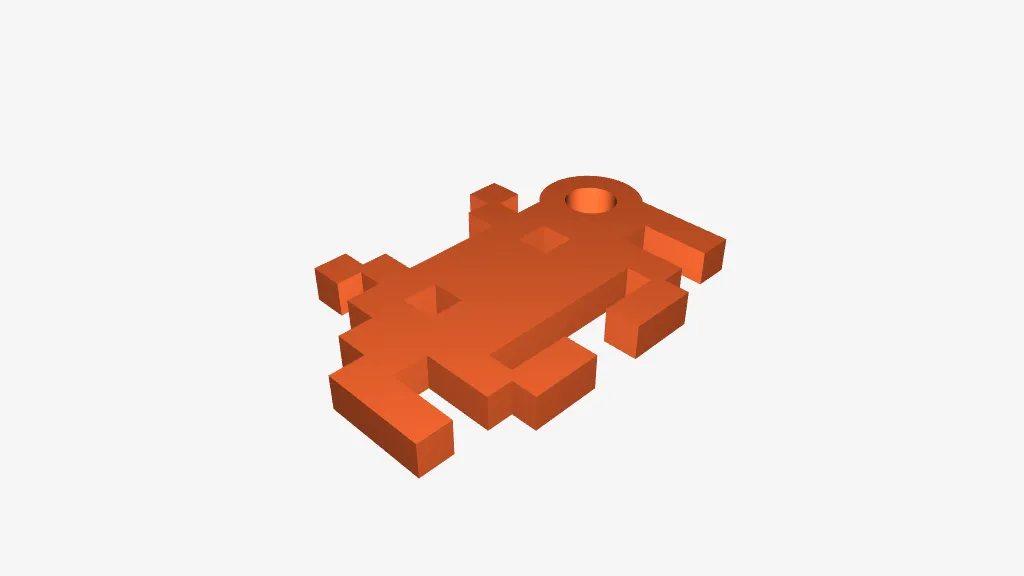 Invader keychain by bestsheep1 | Download free STL model | Printables.com