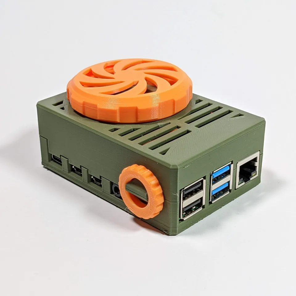 818 Pi4 Breezy Case by Clockspring | Download free STL model ...