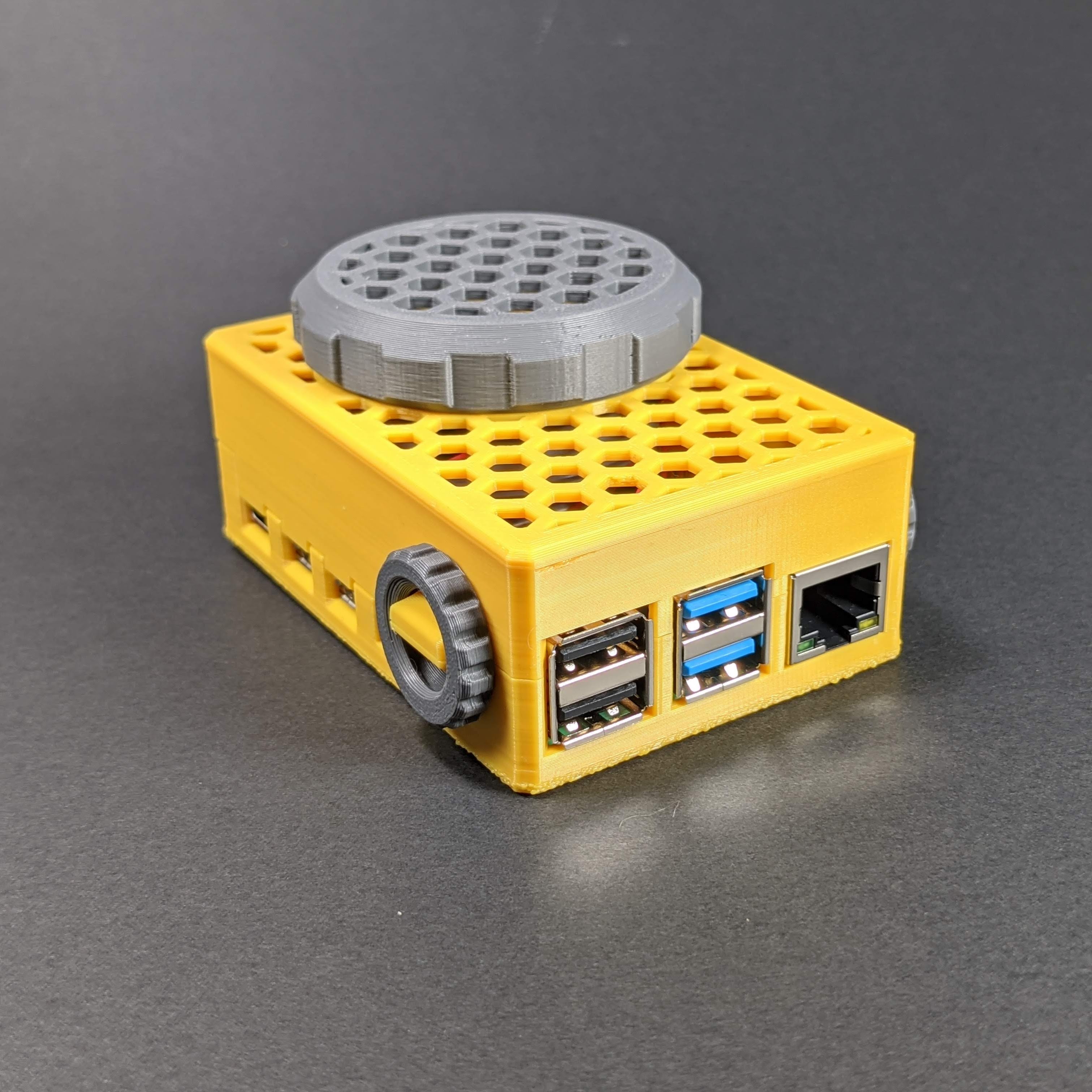 817 Pi4B Hex Breezy Case by Clockspring | Printables Store