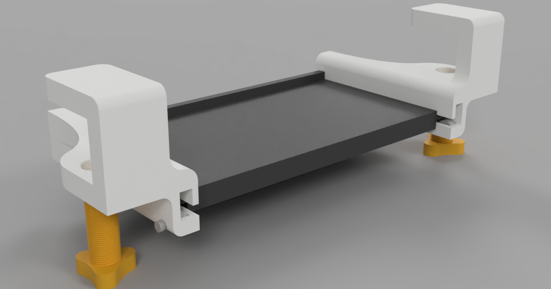 Clamp-On Keyboard Desk by Efe Özbal | Download free STL model ...