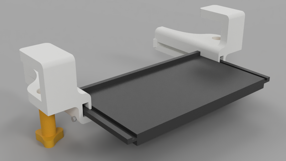 Clamp-On Keyboard Desk by Efe Özbal | Download free STL model ...