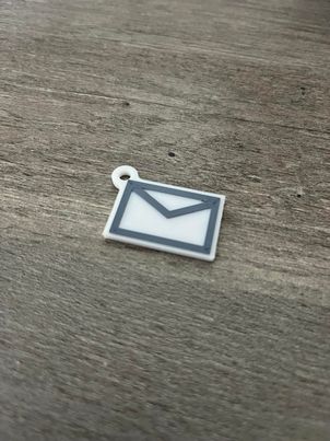 Mail Key Ring Envelope Tag by Mtechnic | Download free STL model ...