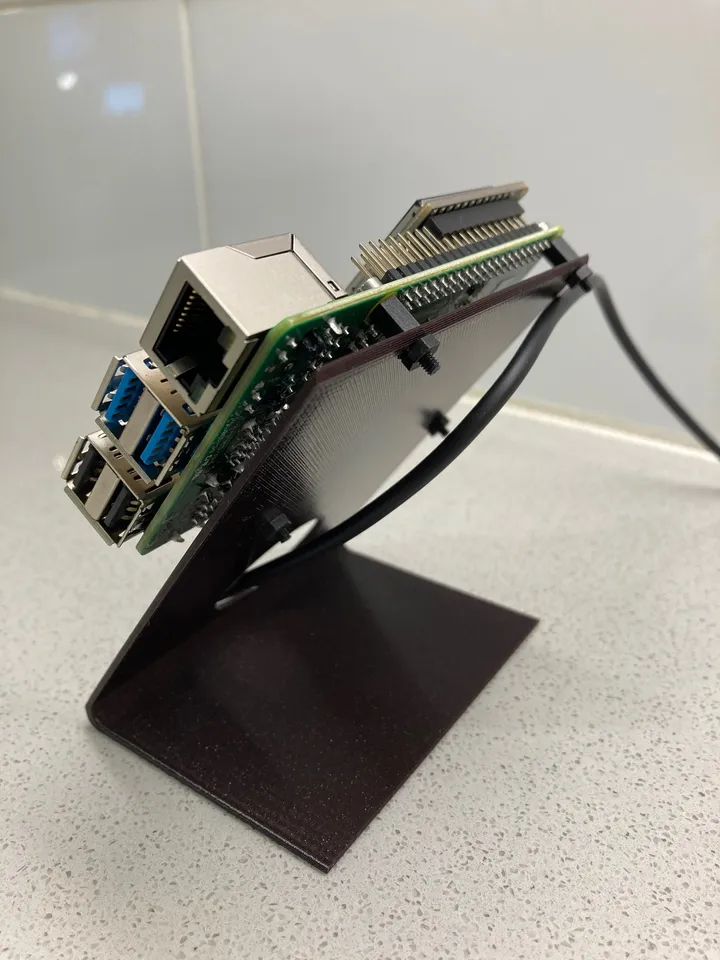 Raspberry Pi 5 Pi 4 or 3 Display Stand by StrandedOrg | Download free ...