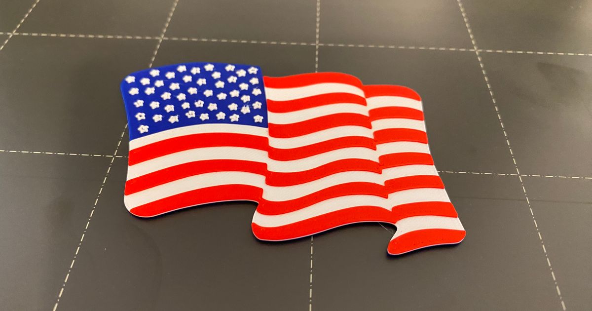 USA Flag by CrimsonDawn | Download free STL model | Printables.com
