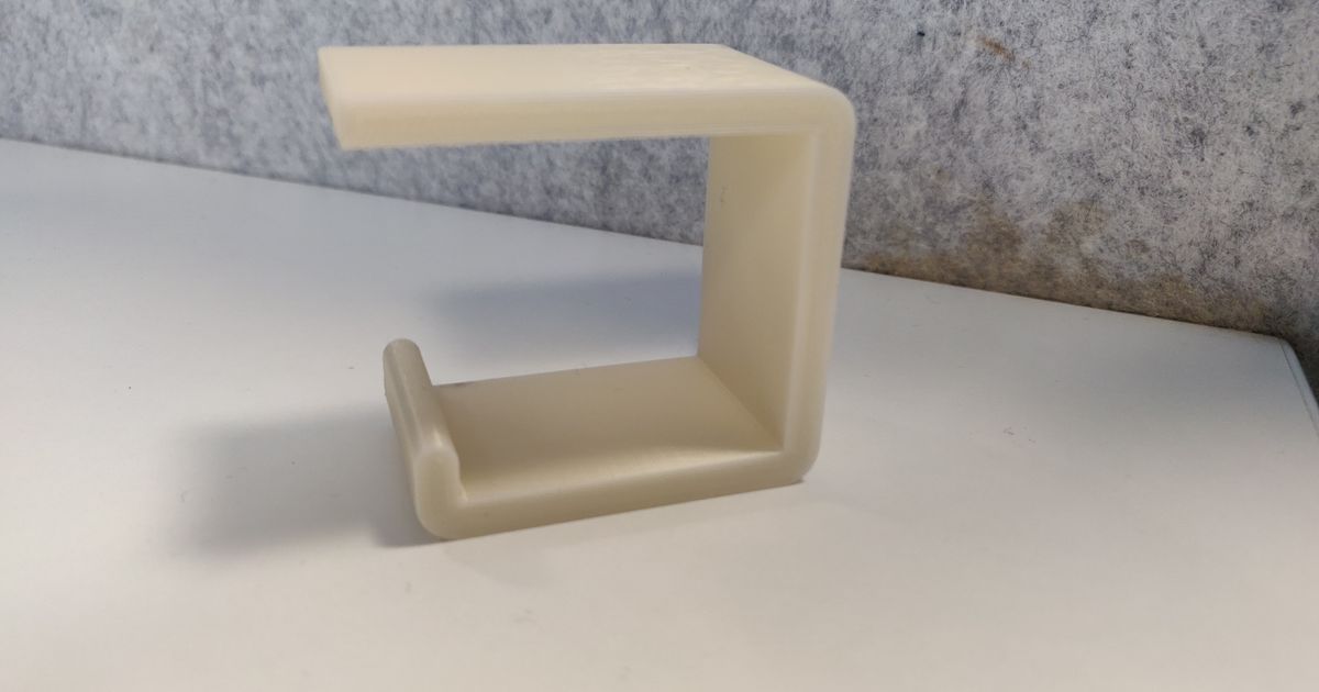 U headset hanger, for under table by Drigo | Download free STL model ...
