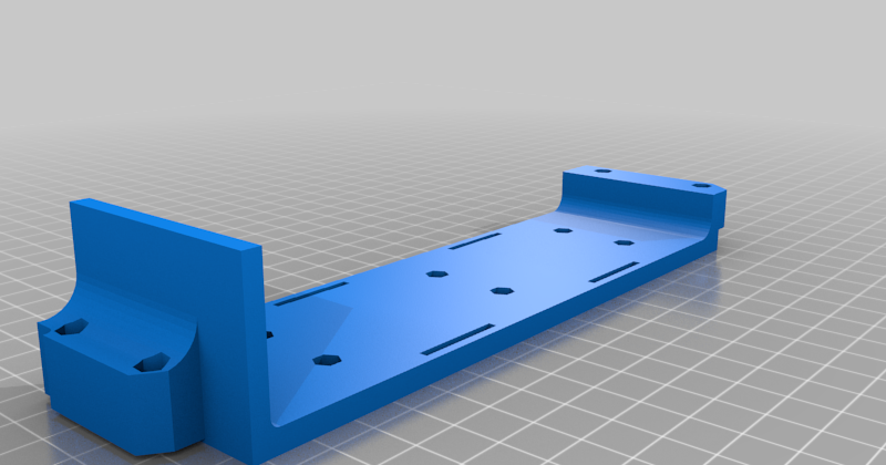 Traxxas Slash LCG velcro battery tray by LelleB | Download free STL ...