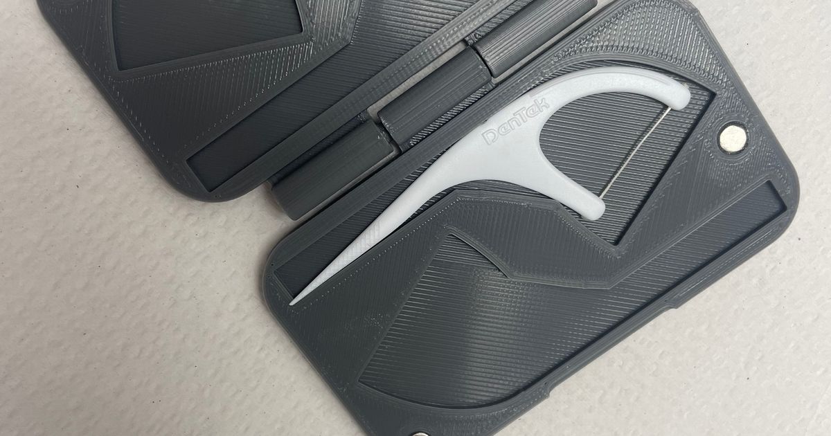 Double Tooth Pick/Flosser Case by Joseph Ward | Download free STL model ...