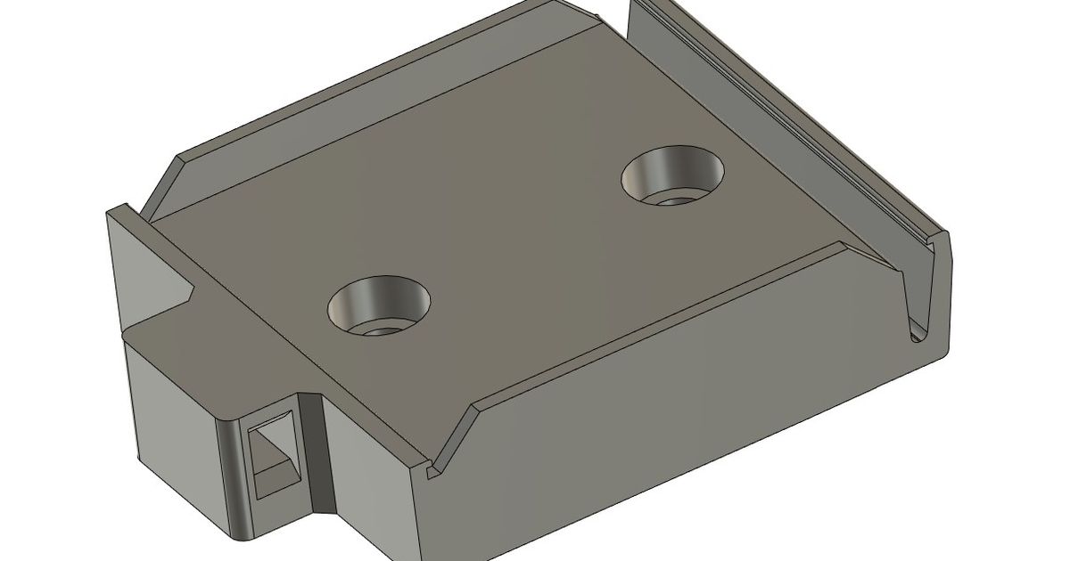 Wago inline x 4 holder with Strain Relief by MrExo | Download free STL ...