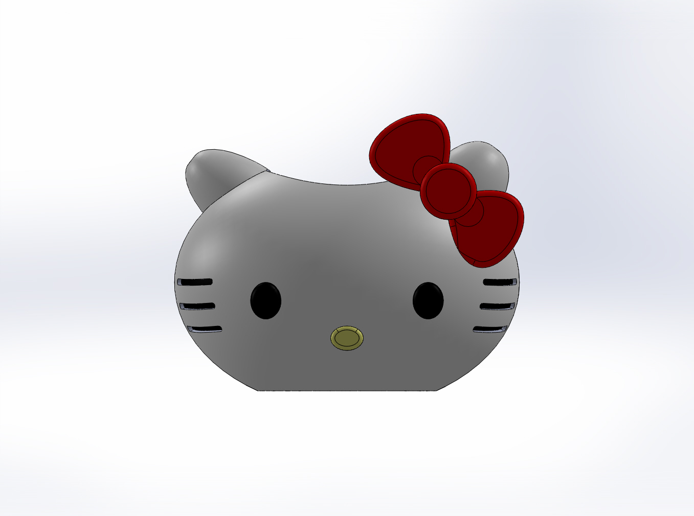 Hello Kitty Pot Plant by Spugheddy | Download free STL model ...