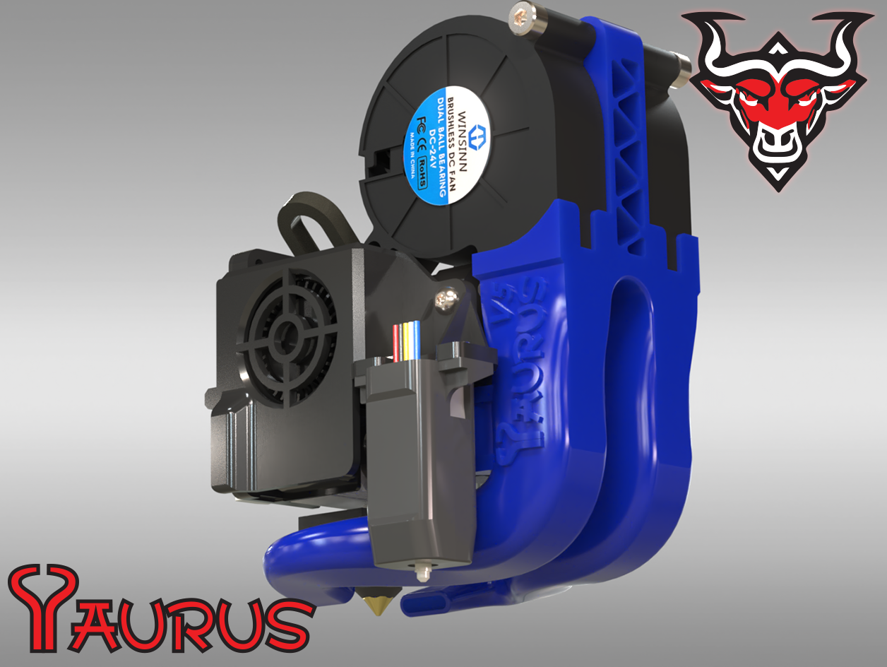 Taurus V5 Cooling Duct for Creality Sprite Extruder, Dual 5015 Fans ...
