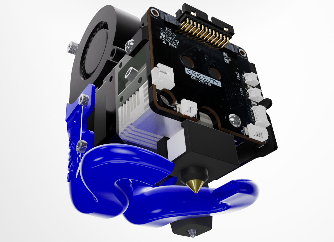 Taurus V5 Cooling Duct for Creality Sprite Extruder, Dual 5015 Fans ...