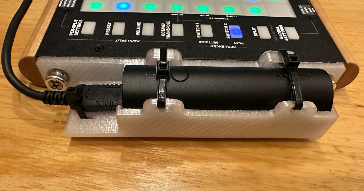 Linnstrument Anker PowerCore 5000 battery holder by phiba | Download ...