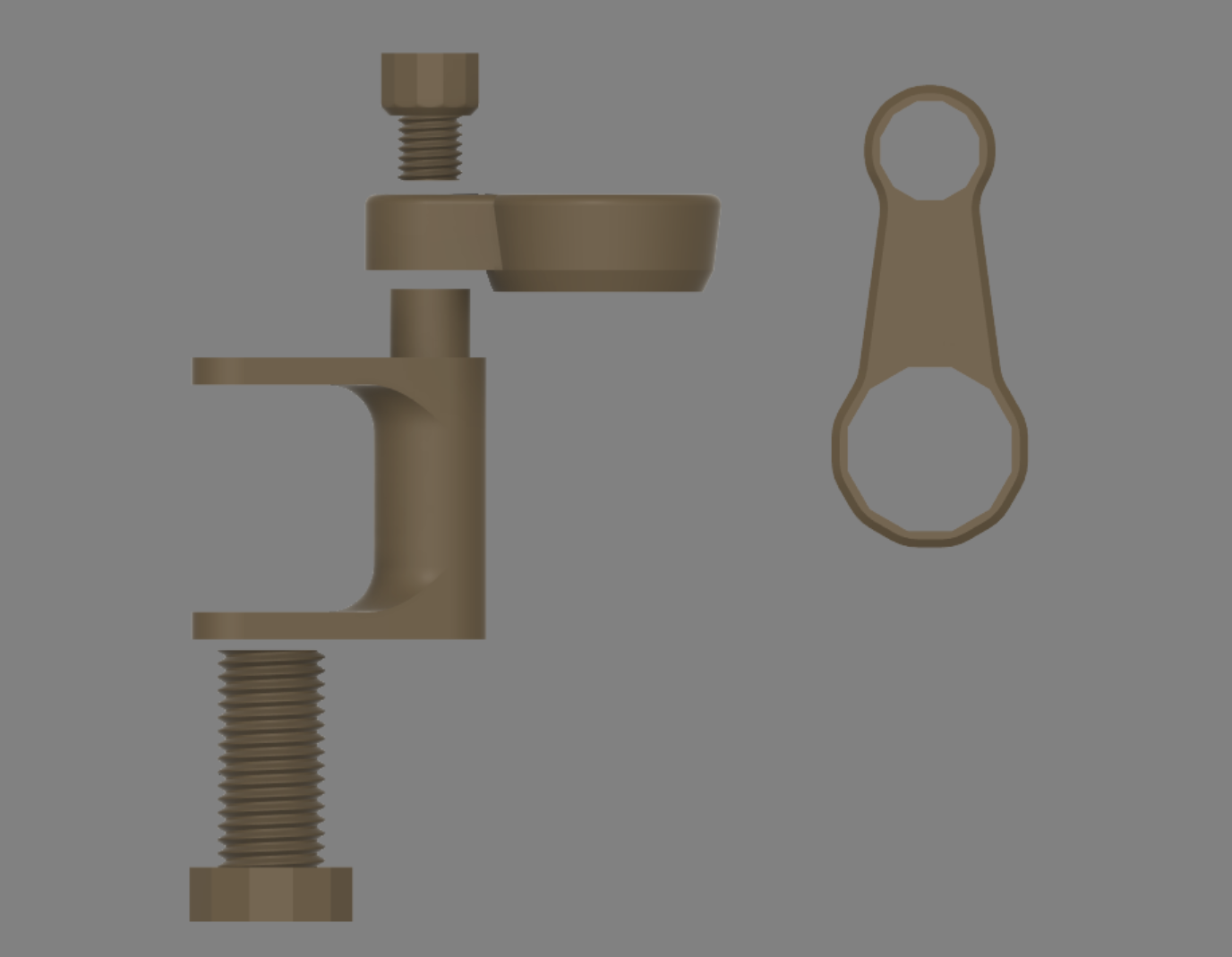 Modular Microphone Desk Mount (fits Behringer C-3) by PotatoBrain ...