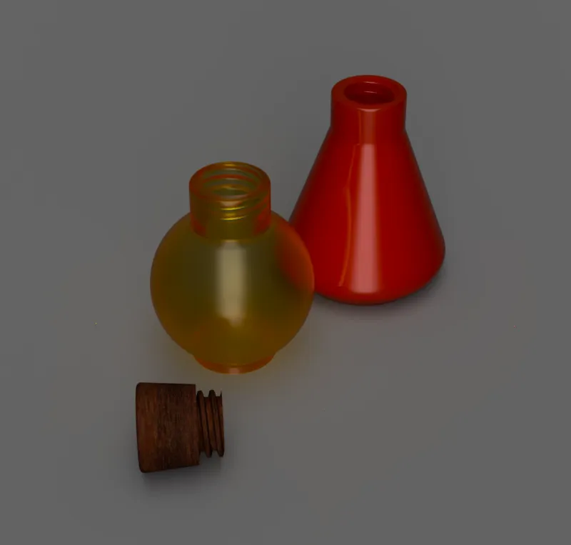 bottle potion cosplay prop by asbd | Download free STL model ...