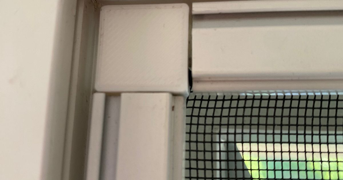 Supportless Parametric Window Screen Corner Brace by Athena | Download ...