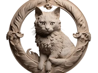 Cat Relief Cameo (Filament Painting) by markury | Download free STL ...