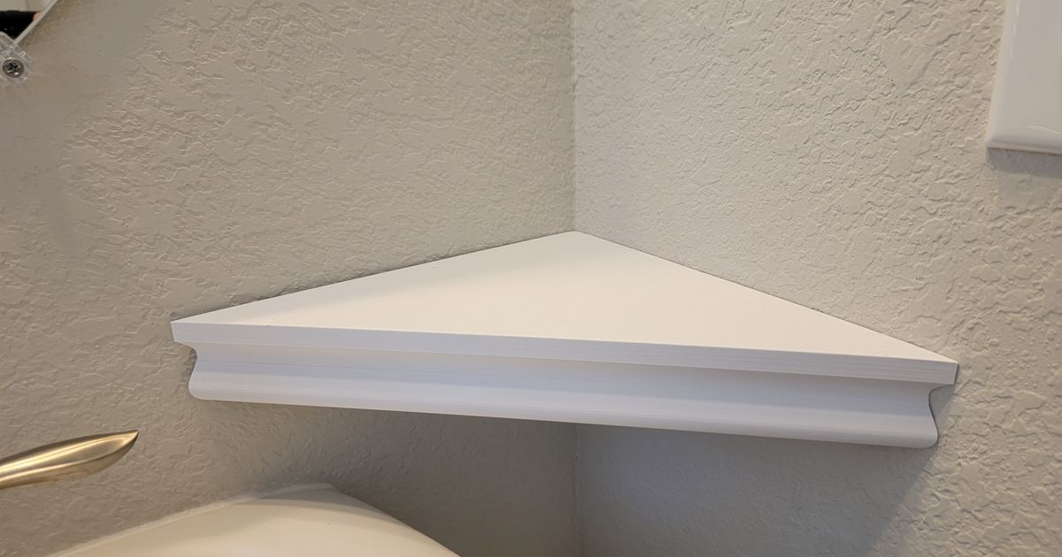 Corner Shelf by 3DPrintingAnt | Download free STL model | Printables.com