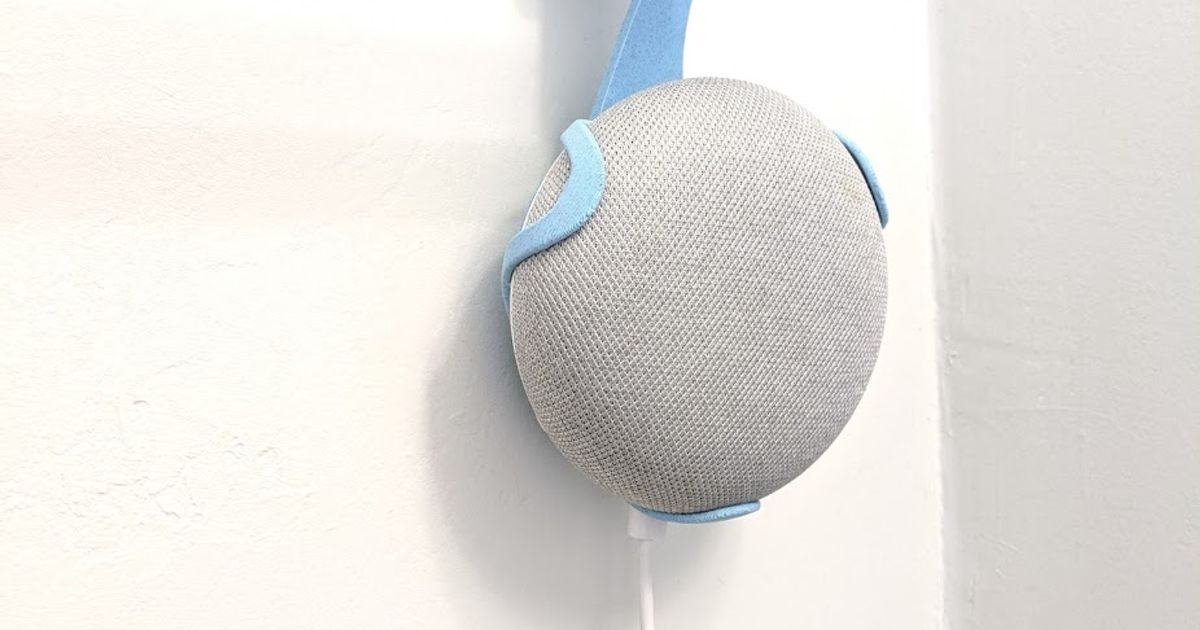 Google Home Mini Wall/Surface Mount with 20mm Hook by Jamie Hamel-Smith ...